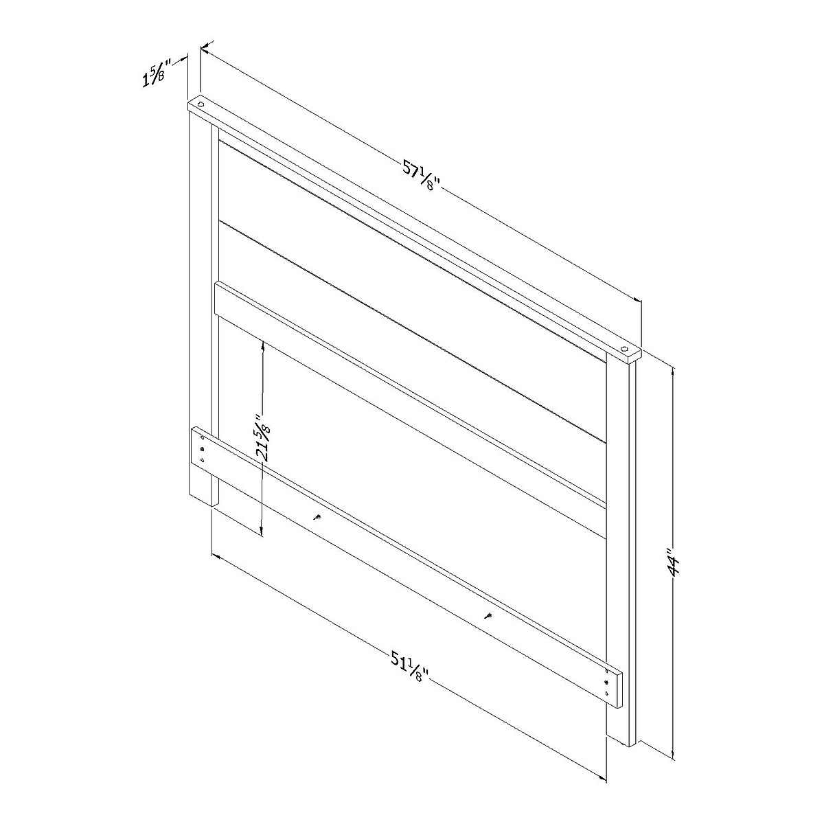 South Shore Fynn Headboard, Full, Fall Oak