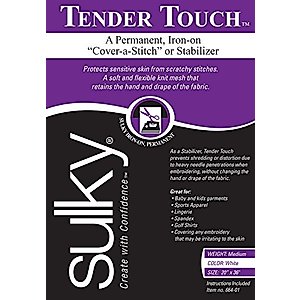 Sulky Of America Cut Away Tender Touch Iron-On Backing White, 20" by 36", Plum Dandy (664-01)