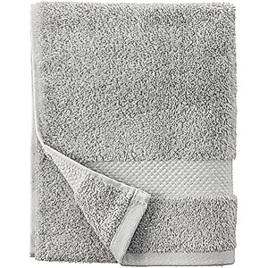 Amazon Aware 100% Organic Cotton Plush Bath Towels - Hand Towels, 4-Pack, Light Gray
