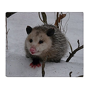 CafePress Snow Possum Throw Blanket Super Soft Fleece Plush Throw Blanket, 60"x50"