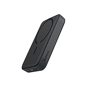 Baseus Magnetic Wireless Portable Charger, 10000mAh Battery Pack with USB C Cable PD 20W Magnetic Power Bank, for MagSafe, for iPhone 14/13/12 Series, Black