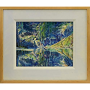 Crater Lake by Merrill Mahaffey, Original Acrylic on Panel, 8" x 10"