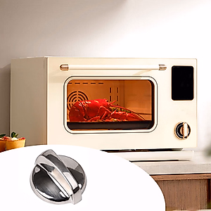 Urdrsaf 4Pcs WB03T10295 Chrome Gas Stove Knob Surface Burner Control Knobs Replacement for GE