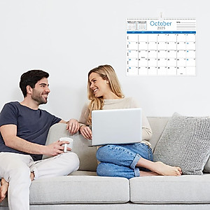 BHR Desk Calendar 2023-2024,Monthly Desk Calendar from January 2023-June 2024,10"×8" Standing Flip Desktop Calendar with Strong Twin-Wire Binding,Thick Paper and Writing Blocks for New Year and Christmas Gifts