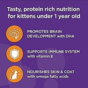 IAMS PERFECT PORTIONS Healthy Kitten Grain Free* Wet Cat Food Paté, Chicken Recipe,2.6 oz (Pack of 24). Easy Peel Twin-Pack Trays