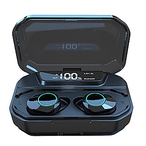 Soonic Android Earbuds, LED Display Wireless Noise Cancelling Earbuds, Compatible with Apple Android, Built-in Microphone, Sweat Resistant IPX7 Waterproof Earbud Bluetooth 5.0 3300 mAh case (G08-88)