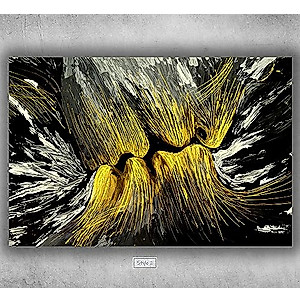 Canvas Wall Art Love Painting for Couples Bedroom, Love Painting Wall Art, Wall Art Love, Kiss Painting, The Kiss Painting Print, Kiss Canvas Wall Art (Ready to hang 24"x36", Style 1)