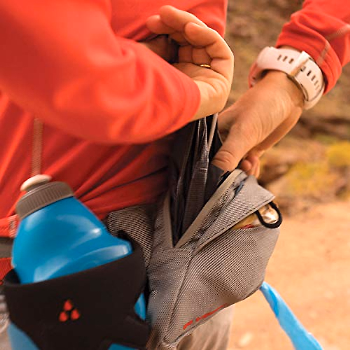 Kurgo K9 Excursion Belt, Hands Free Dog Running Belt, Running Dog Leash Belt, with Poop Bag Dispenser, Adjustable, Reflective Trim, Two Leash Clips, for Running, Walking, Hiking