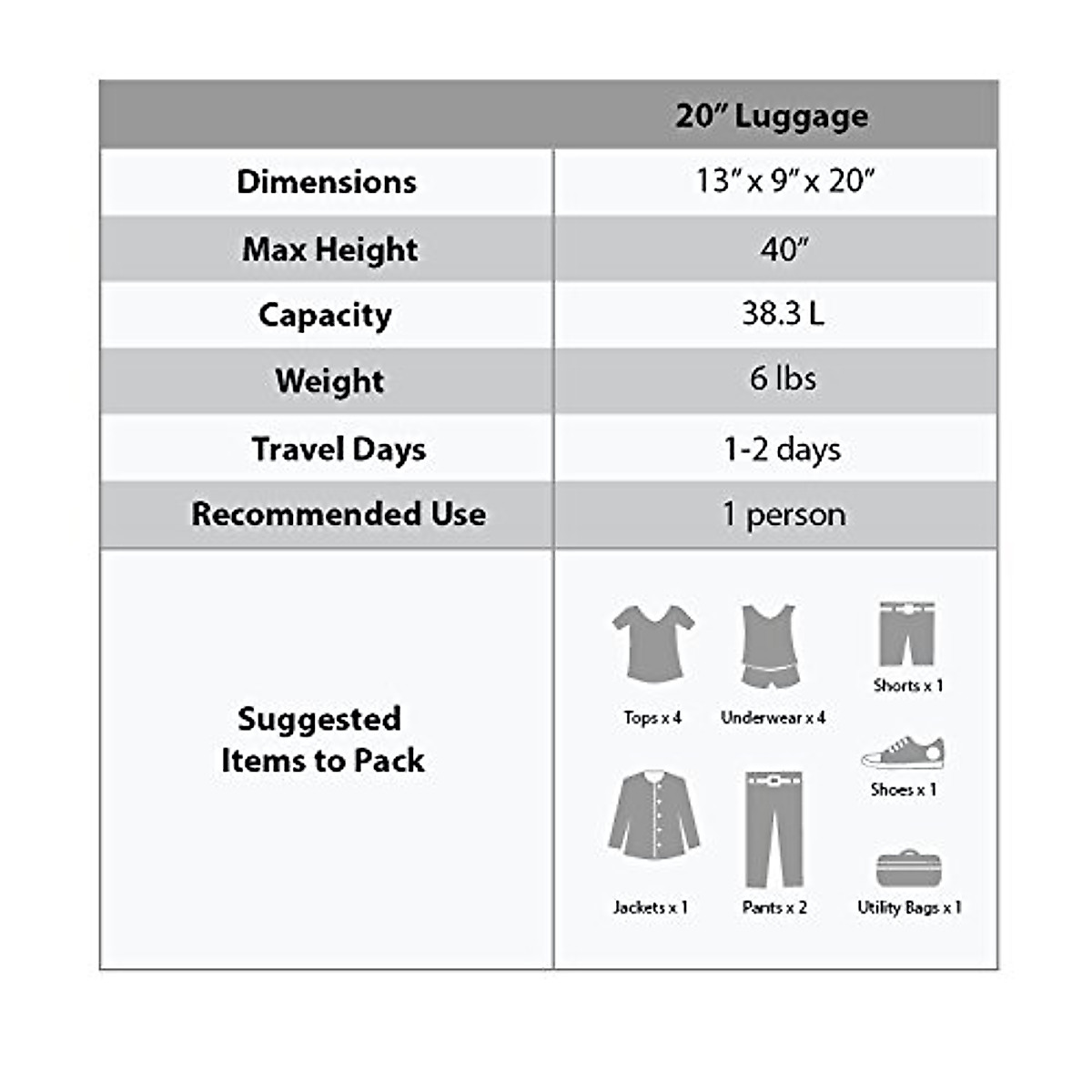 Rockland Departure Hardside Spinner Wheel Luggage, Newyork, Carry-On 20"