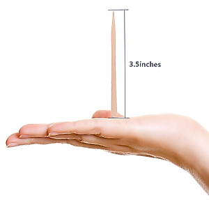 Whaline 400 Pieces Small Wax Sticks Wood Spatulas Applicator Craft Sticks for Hair Eyebrow Removal