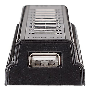 Manhattan Hi-Speed USB Desktop Hub with 10 Ports, Bus Power and 1.5/12/480 Mbps (161572)