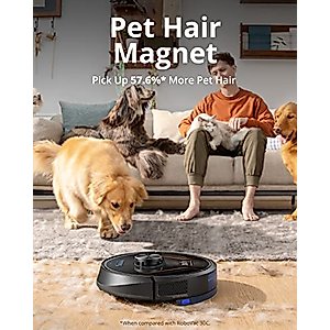eufy by Anker, RoboVac X8 Hybrid, Robot Vacuum and Mop Cleaner with iPath Laser Navigation, Twin-Turbine Technology generates 2000Pa x2 Suction, AI. Map 2.0 Technology, Wi-Fi, Perfect for Pet Owner