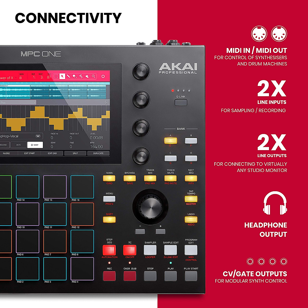 Akai Professional Beat Maker Bundle – MPC One Drum Machine/Sampler and MPK249 MIDI Keyboard Controller