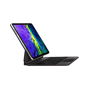 Apple Magic Keyboard: iPad Keyboard case for iPad Pro 11-inch (1st, 2nd, 3rd, 4th gen) and iPad Air (4th, 5th gen, and M2), Great Typing Experience, Built-in trackpad, Swiss - Black