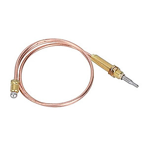 TOPINCN Thermocouple M8 Thread Heating Gas Burner Replacement Thermocouple Probe 600mm for Fireplace BBQ Grill Accessories