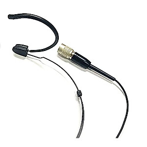 U-Voice UV340A Ultra Lite Adjustable Frame and Boom Black Color Headset Microphone (for Audio Technica)