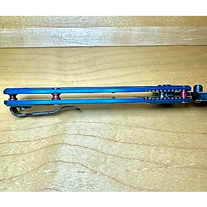 Generic Brandy Red, Aluminum Blade Stop Barrel Bushing Compatible For Benchmade Mini/Full Size Bugout 1pc MADE IN USA, Silver, 13018