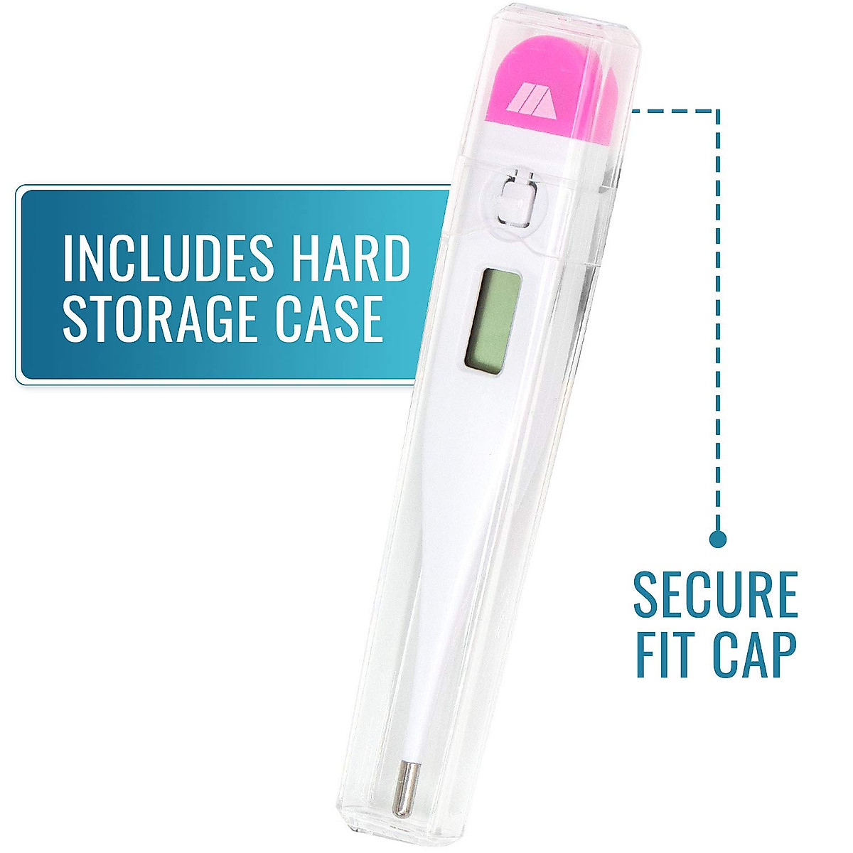 MABIS Digital Basal Body Thermometer for Ovulation Tracking, Fertility, Period Tracking and Natural Family Planning with Beeper and Memory, Oral Use Only