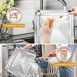 GWY 12" × 12" Baking Pan for Breville Smart Oven BOV800XL, Smart Oven Plus BOV810BSS, Smart Oven Pro BOV845BSS, Smart Oven Air BOV900BSS, Compatible with Ninja SP100 SP101 SP1001C SP201 Air Fry Oven