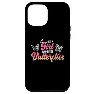 iPhone 15 Pro Max Girl Loves Butterflies | Insect | Butterfly Lover Case