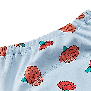 Skhls Training Pants Underwear for Toddler Girls Potty Training Floral Print Multipack, 6 Pack 5T