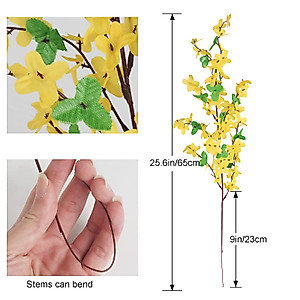 AILANDA 4 Bunches Artificial Flowers Outdoor Fake Plants Eucalyptus UV Resistant Faux Plastic Greenery with Purple Silk Rose Floral Arrangement for Home Garden Party Wedding Decoration