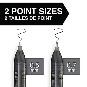 Rotring Rollerball Pen | Needle Point (0.5 mm) Rollerpoint for Precise Writing | Black Ink | 12 Count