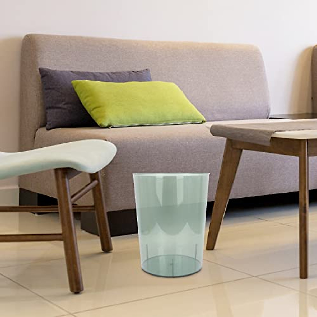 Office Trash Cans Clear Wastebasket Plastic Trash Can: Garbage Container Can Litter Bin Household Kitchen Bedroom Office Restaurant Wastebasket Green Office Waste Basket