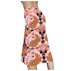 Padaleks Long Maxi Skirts for Women Gypsy Hippie Clothes Bohemian Style Vintage Print Summer Beach Skirt Dress