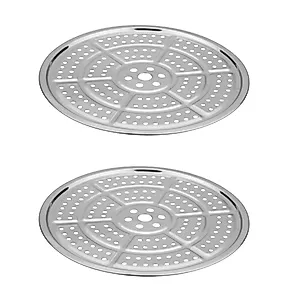 2Pack Stainless Steel Canner Rack, 14-Inch Pressure Canning Rack Durable Canning Racks Round Canner Rack Steaming Tray for Pressure Canner Cooking Toast Baking
