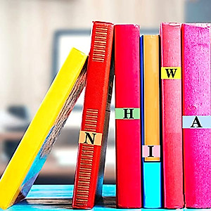 Alphabet Book Spine Labels Alphabet Letters Teacher Supplies Stickers for Classroom 520 Pcs A-Z Tab Dividers Stickers File Folder Labels Library Books Bin Shelf Labels for Classroom Book Organization