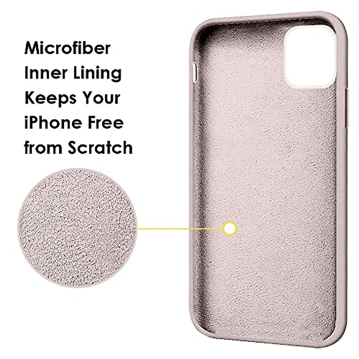 MOCCA Compatible with iPhone 12 Pro Max Phone Case 6.7 inch with Ring Kickstand | Super Soft Microfiber Lining | Anti-Scratch Full-Body Shockproof Protective Case for iPhone 12 Pro Max - Pink Sand