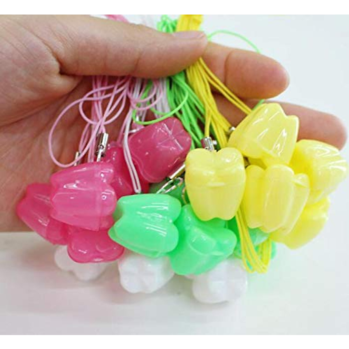 10 Pcs Plastic Baby Tooth Keepsake Box Teeth Storage Case Holders Portable Tooth Container for kids (Color Random)