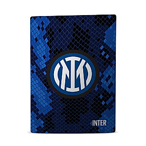 Head Case Designs Officially Licensed Inter Milan Home 2021/22 Crest Kit Vinyl Faceplate Sticker Gaming Skin Decal Compatible With Sony PlayStation 5 PS5 Disc Edition Console & DualSense Controller