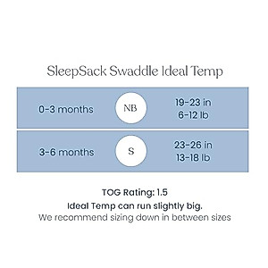 HALO Baby Sleepsack Swaddle Wearable Blanket, 3-Way Adjustable Infant Sleepsack, TOG 1.5, Ideal Temp, Oatmeal/Pink, Newborn, 0-3 Months, 6-12 Pounds