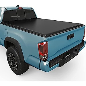 AUTOSAVER88 Soft Tri-fold Truck Bed Tonneau Cover Compatible with 2016-2023 Toyota Tacoma (Excl. Trail Edition) 5ft Bed
