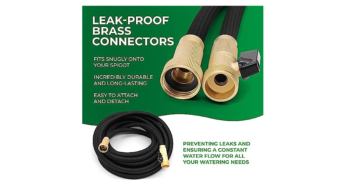 LightHose Garden Hose - Lightweight, Durable & Leak-Proof 50 Ft Hose
