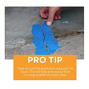 Akona Epoxy Crack Repair - Injectable Crack Filler, Repair Concrete, Brick, Foundational Cracks, & Water Leaks, Seals Holes, High Strength, Clear Liquid Epoxy Resin (6 Ounce, 1)