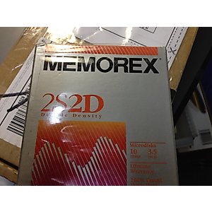 New Memorex 10 Floppy Disks 3.5" Double Density 2S2D 3 1/2" - MAC/Macintosh Formatted Diskettes Disc Microdisks