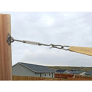 COCONUT Shade Sail Hardware Kit for Sun Shade Sail Installation 316 Anti-Rust Stainless Steel 6 Inches Courtyard Driveway Patio Garden
