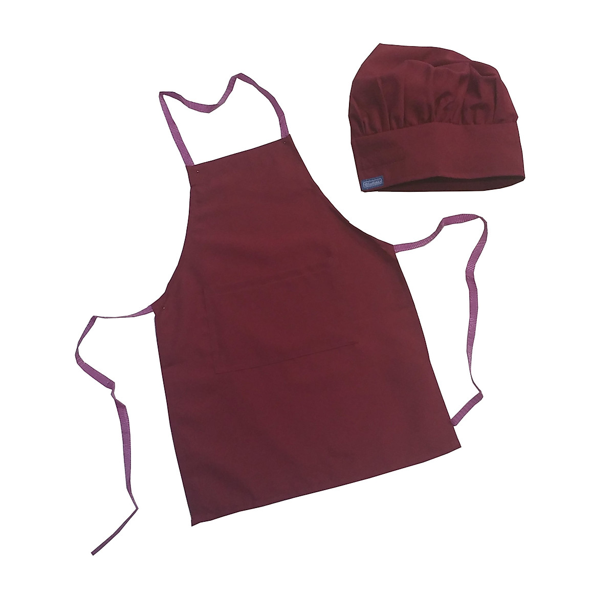 CHEFSKIN Personalized Customized Embroidery Set of Apron and Mushroom Chef Hat for Adult 2XL