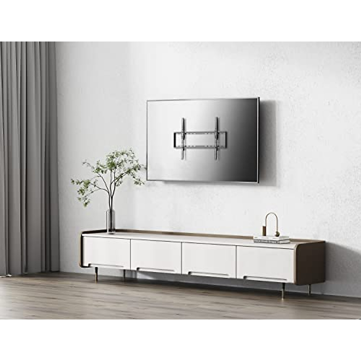 37-70 inch TV Wall Mount (5336-A) Tilt with 8 Degree for TV Flat Panel/LED/LCD Monitor, Max Load 77 lbs for Samsung, Vizio, Sony, Panasonic, LG, Sharp, Toshiba, etc. TV. Power by ProHT Black