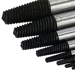 FreeTec 8pcs Water Pipe Screw Extractor Set, Damaged Screw Broken Bolt Remover Set