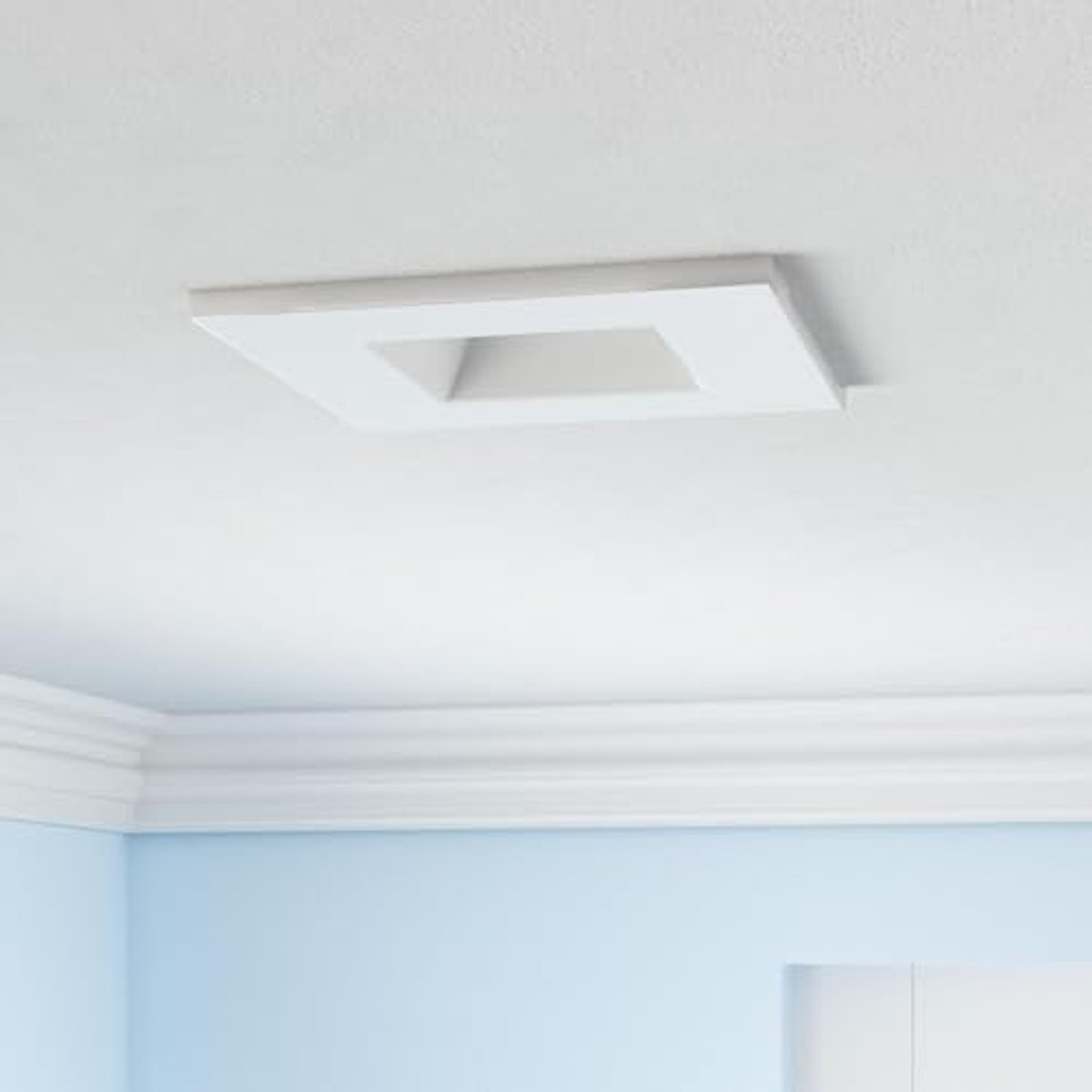 NUWATT 4 Pack, 5/6 Inch Retrofit LED Square Recessed Lighting, 5CCT 2700K/3000K/3500K/4000K/5000K Selectable, 1100 Lumens 14W, Dimmable 5/6" Square Downlight, 6in Square Can Light, Wet Rated, ETL, T24