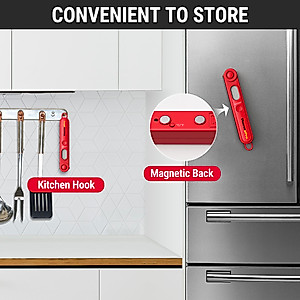 ThermoPro TP03 Digital Meat Thermometer for Cooking Kitchen Food Candy Instant Read Thermometer with Backlight and Magnet for Oil Deep Fry BBQ Grill Smoker Thermometer