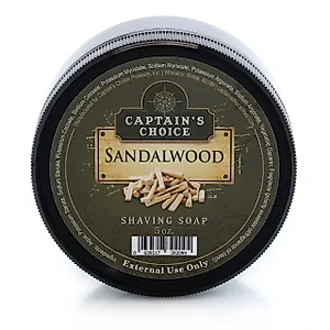 Captain's Choice Sandalwood Shaving Soap 5 Ounces