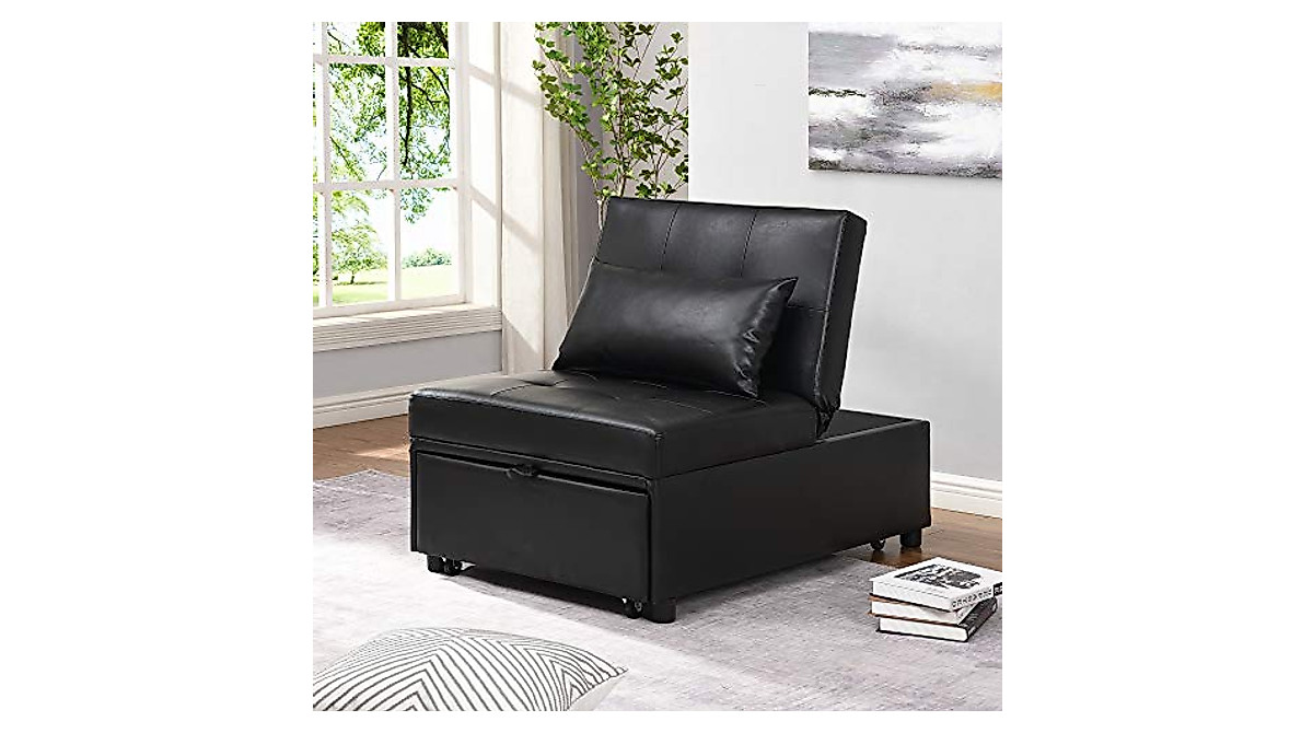 4 in 1 Convertible Sleeper Chair Bed for Small Spaces