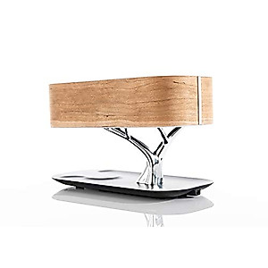 Sharper Image Bonsai Bluetooth Speaker Lamp with Wireless Charging Pad