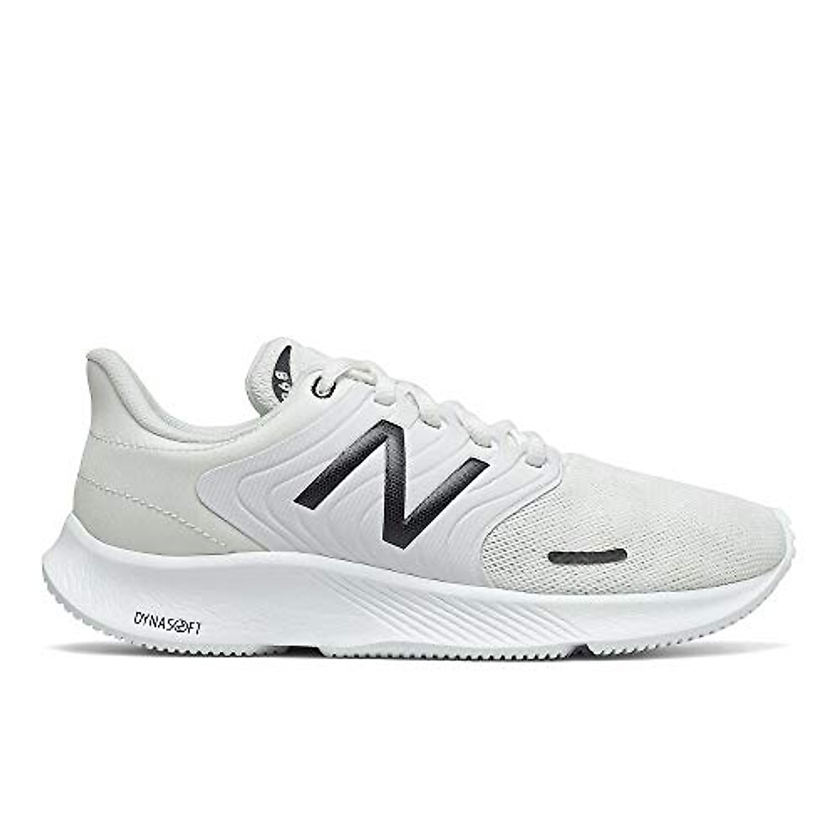 New Balance Women's Dynasoft 068 V1 Running Shoe, White/Black, 8 Wide