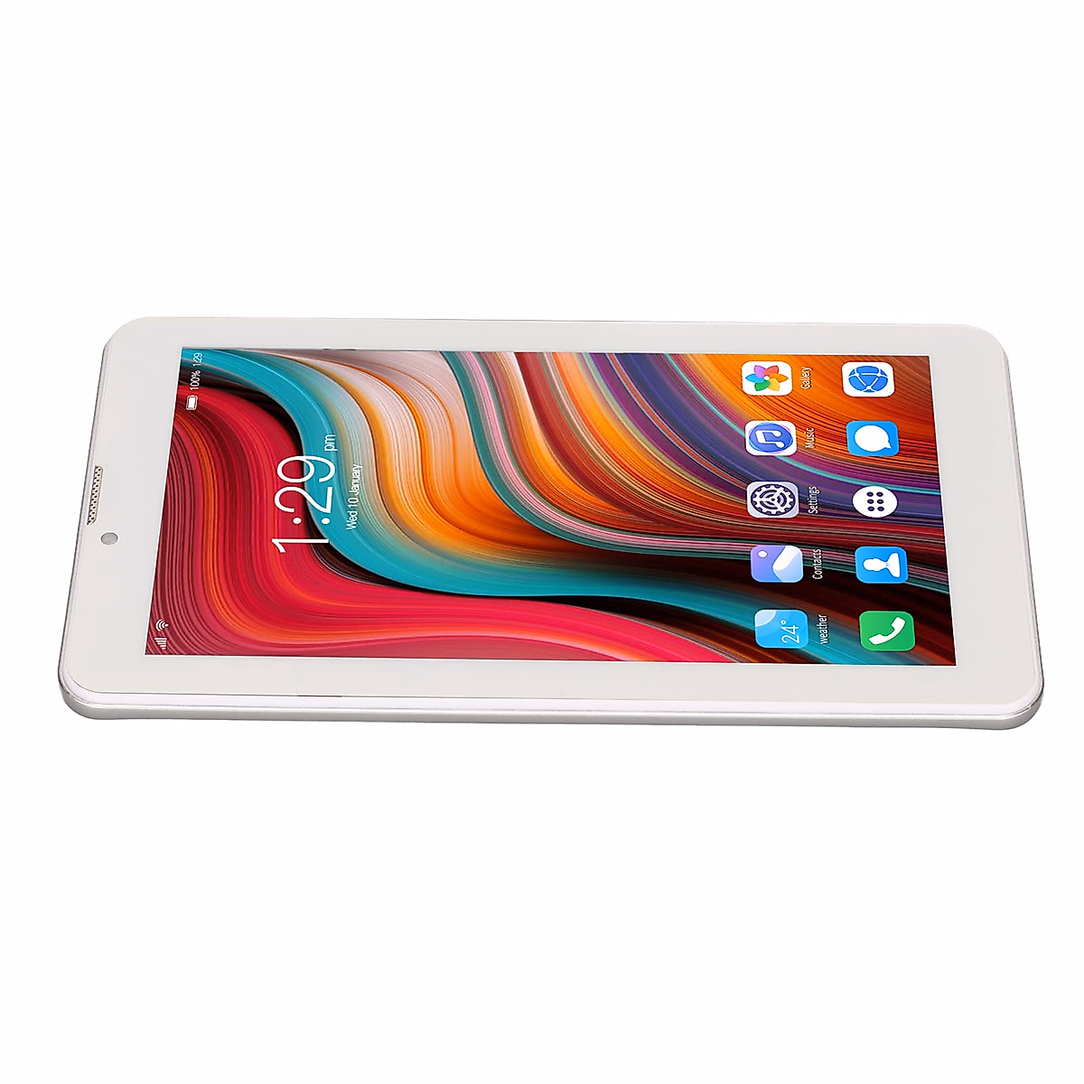 Kids Tablet, 7in Tablet White 100‑240V for Android 10 for Study (US Plug)